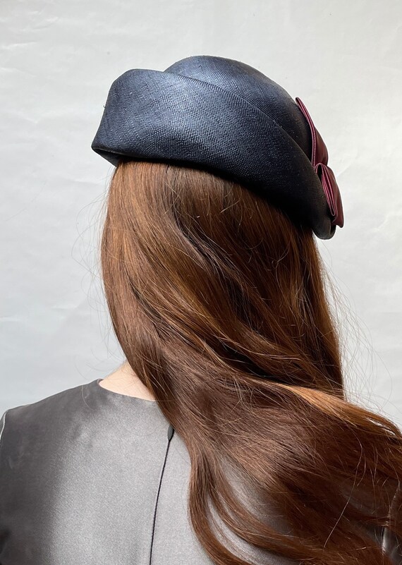 Beautiful Vintage English Hat by Edward Mann in Blue … - Gem