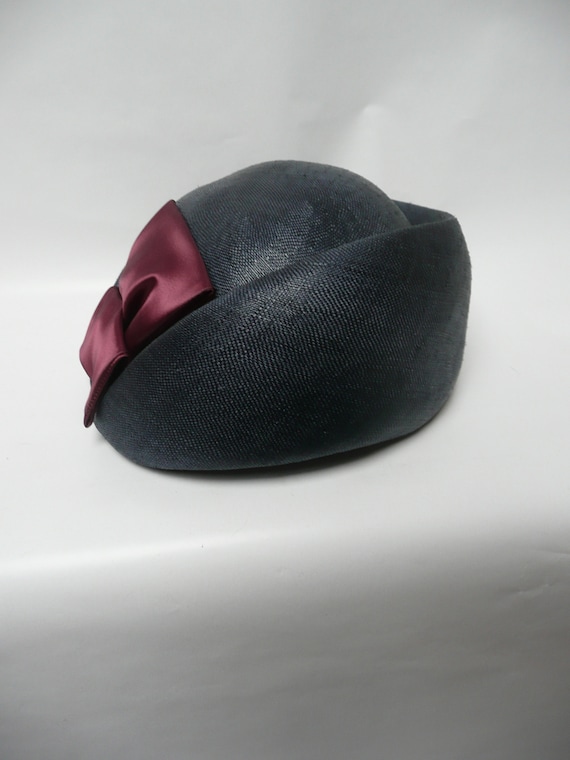 Beautiful Vintage English Hat by Edward Mann in Blue … - Gem