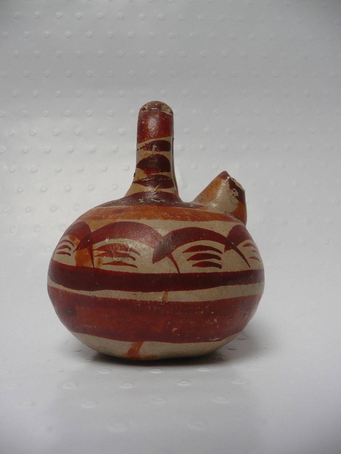 Vintage Mexican Miniature Hand Painted Red Clay Pottery - Etsy