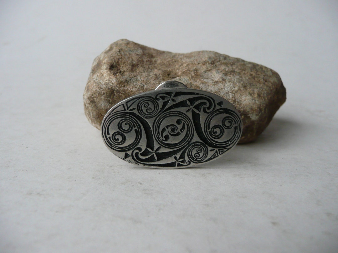 St Justin 1980s Vintage Pewter Pin Brooch Cornish Marked - Etsy