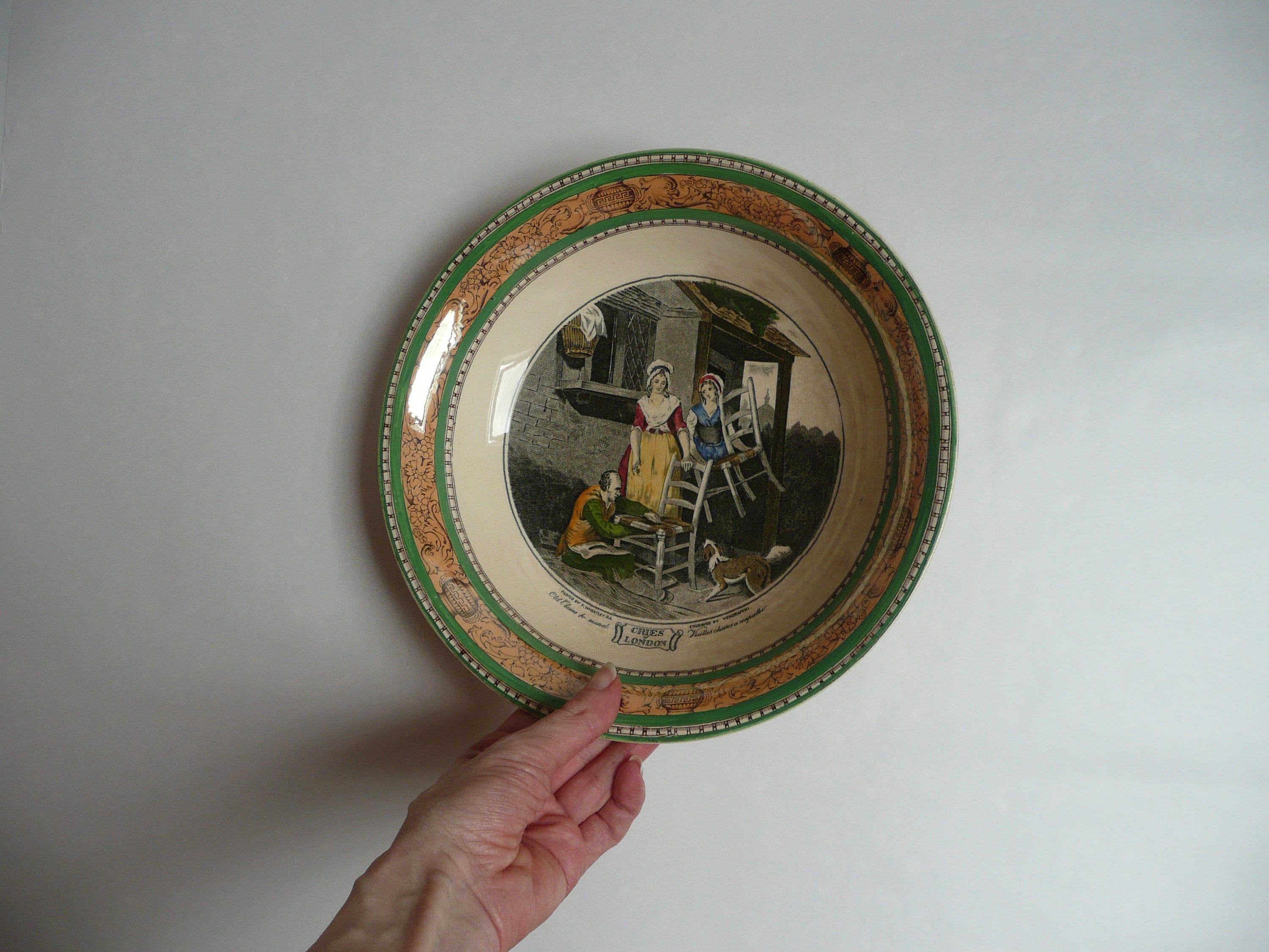 Adams Tunstall English Pottery Cries of London Series Chinese Bowl ...