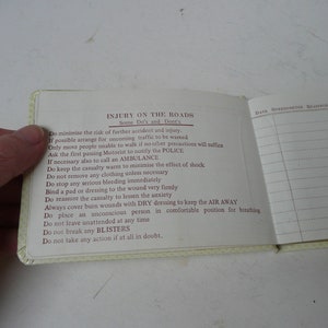 Charming Vintage 1950s Japanese Made Motorists Record Book Vehicle Log ...