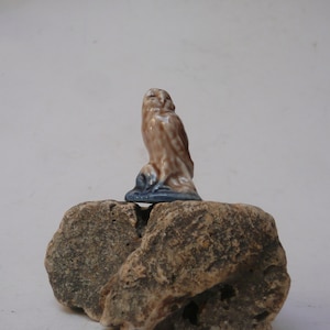 Vintage Miniature English Wade Porcelain Brown Owl - Etsy