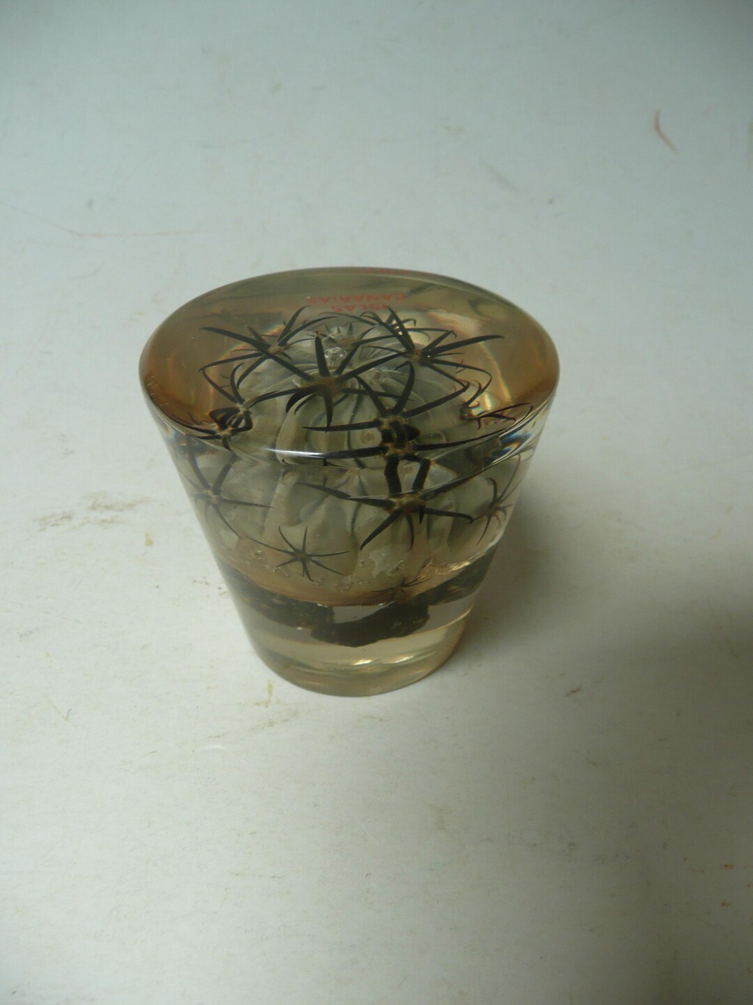 Mid-century Retro Canary Islands Ornament Paperweight in Resin With ...