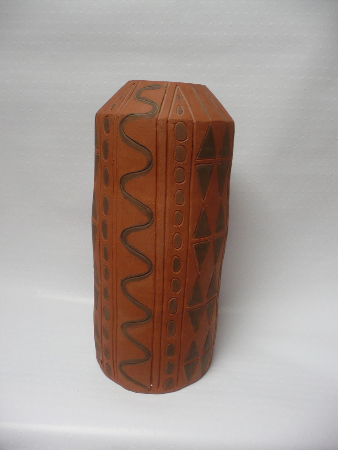 Vintage British Studio Pottery Vase Lamp Base Never used Made | Etsy