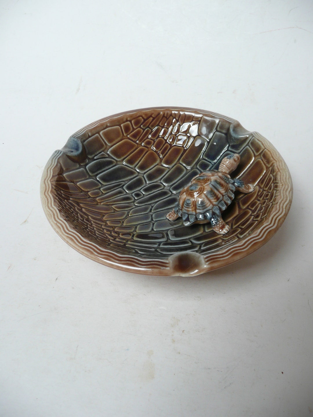 Vintage English WADE Porcelain Turtle Tortoise Large Pottery Ceramic ...