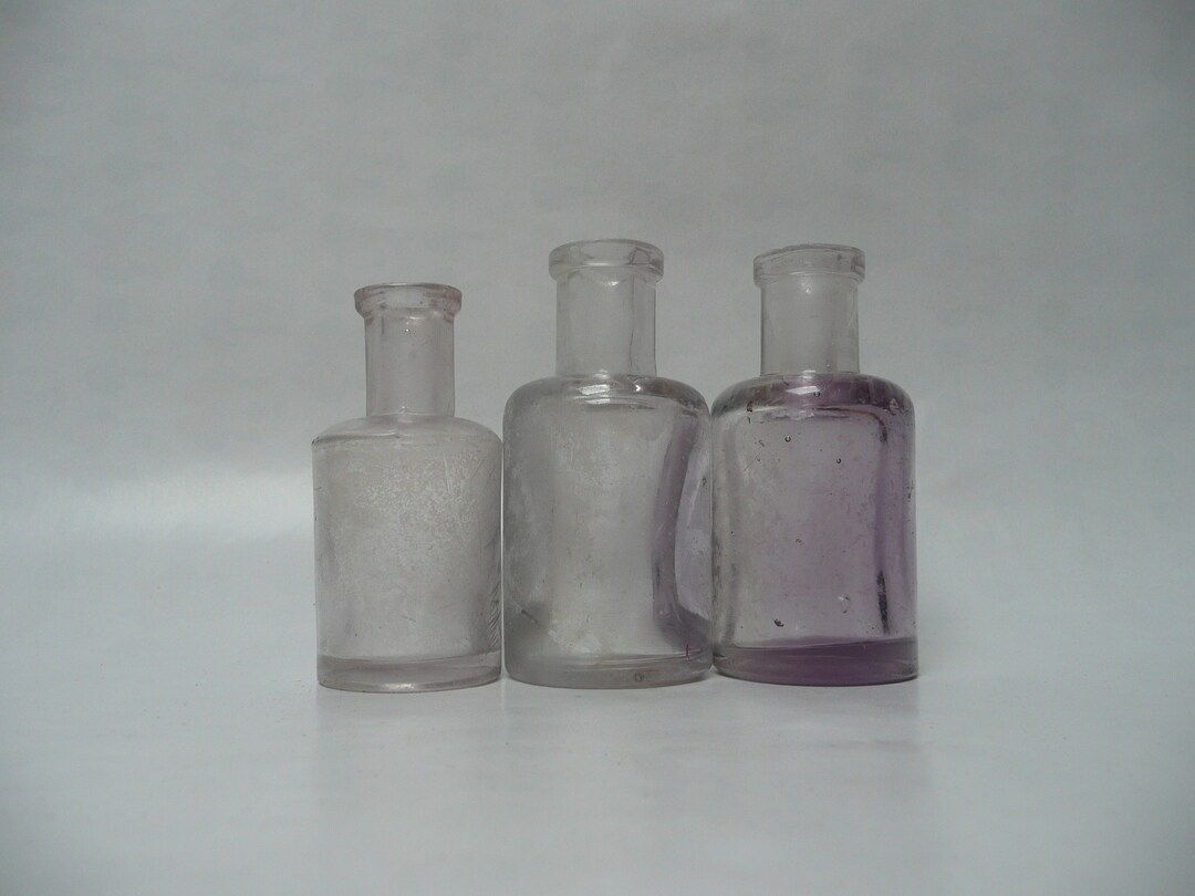 3 Antique Hand Dug Glass Bottles - Etsy