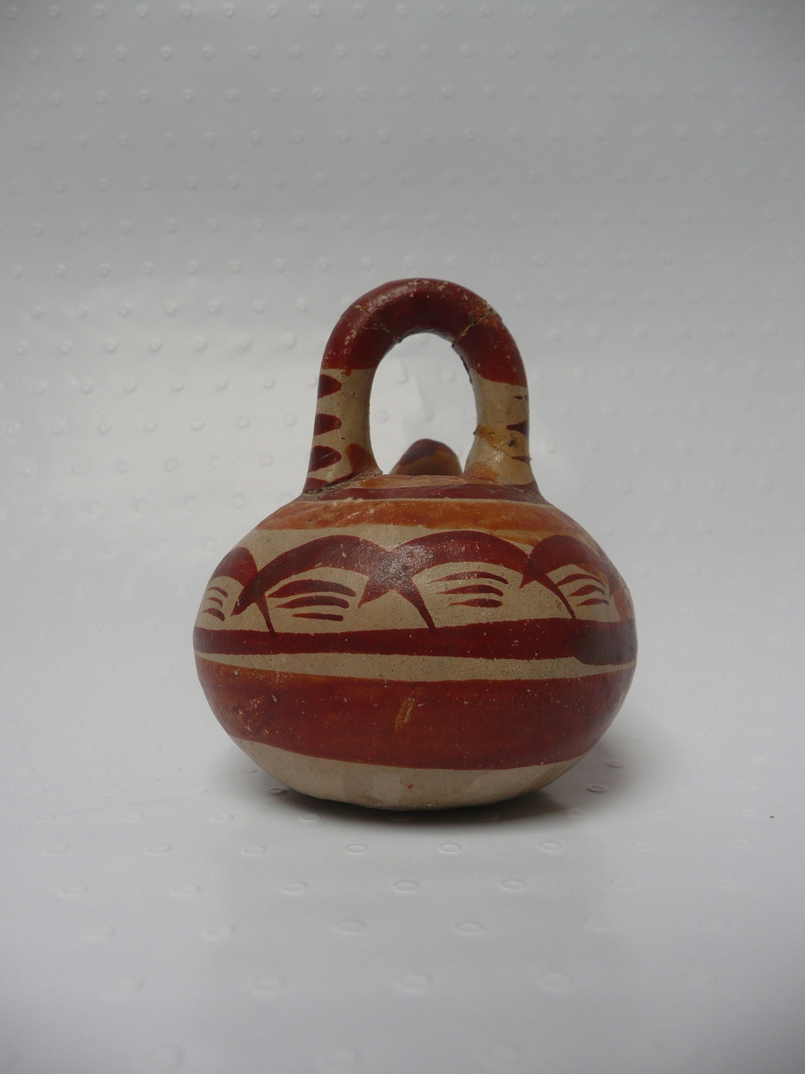 Vintage Mexican Miniature Hand Painted Red Clay Pottery - Etsy