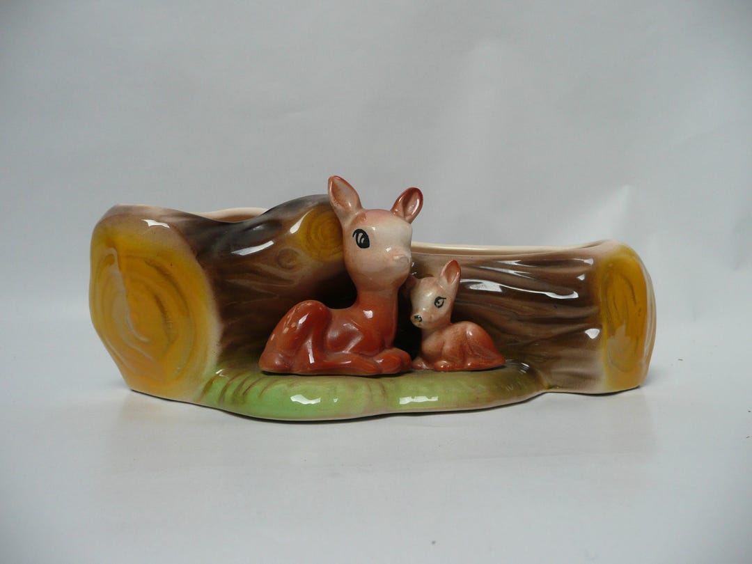 Retro Eastgate Pottery Fauna Range Vase Planter or Pot With Deer ...