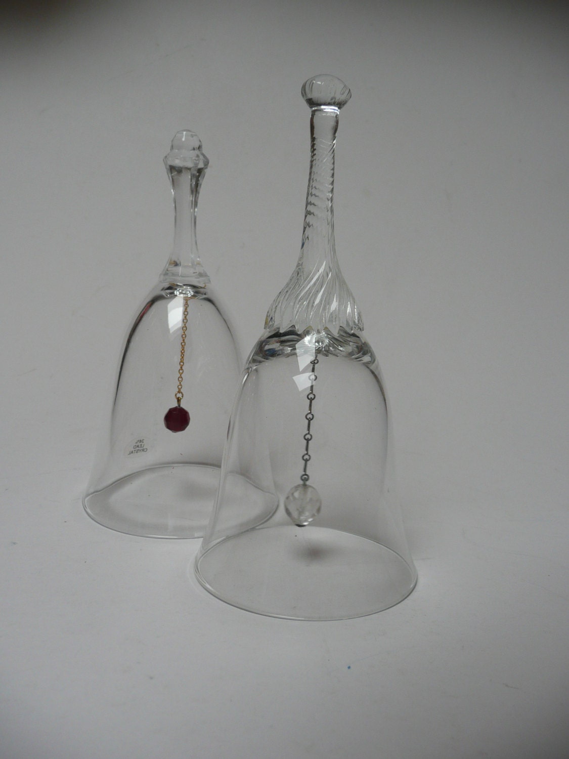 A Pair of Beautiful Vintage Bells With Colourful Beads on Gold and ...