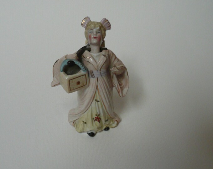 Antique 19th C Porcelain Nodding Lady Figurine - Etsy