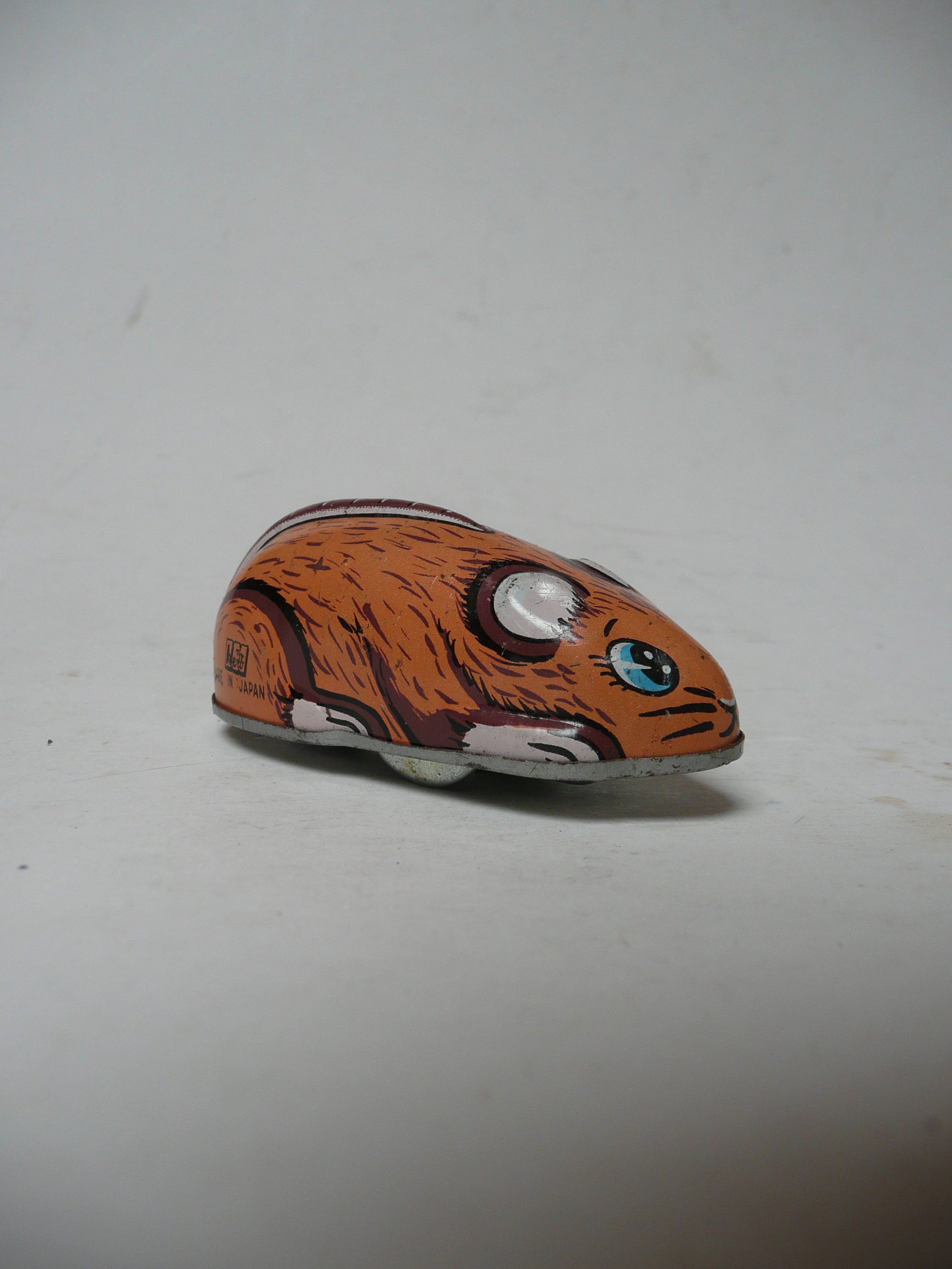 Charming Vintage Japanese Tin Mouse on Wheels Made by Hero Toy | Etsy