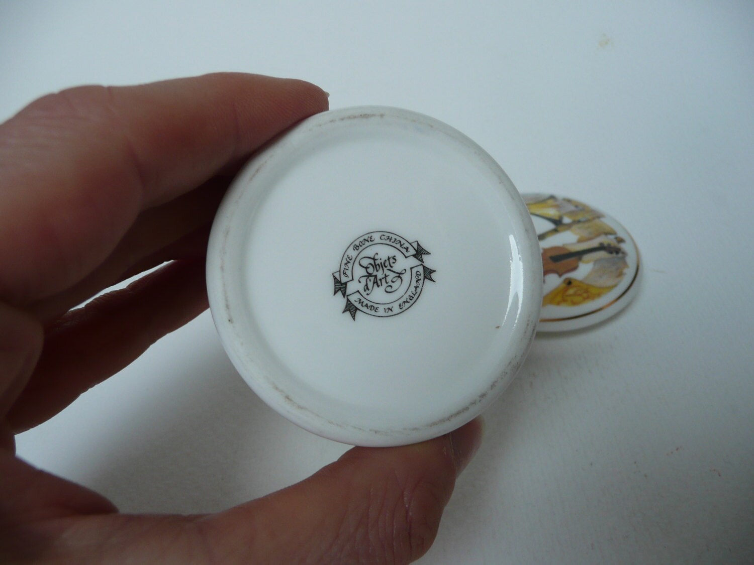 Fine Bone China Objets D' Art Made in England Trinket Box - Etsy