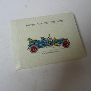 Charming Vintage 1950s Japanese Made Motorists Record Book Vehicle Log ...