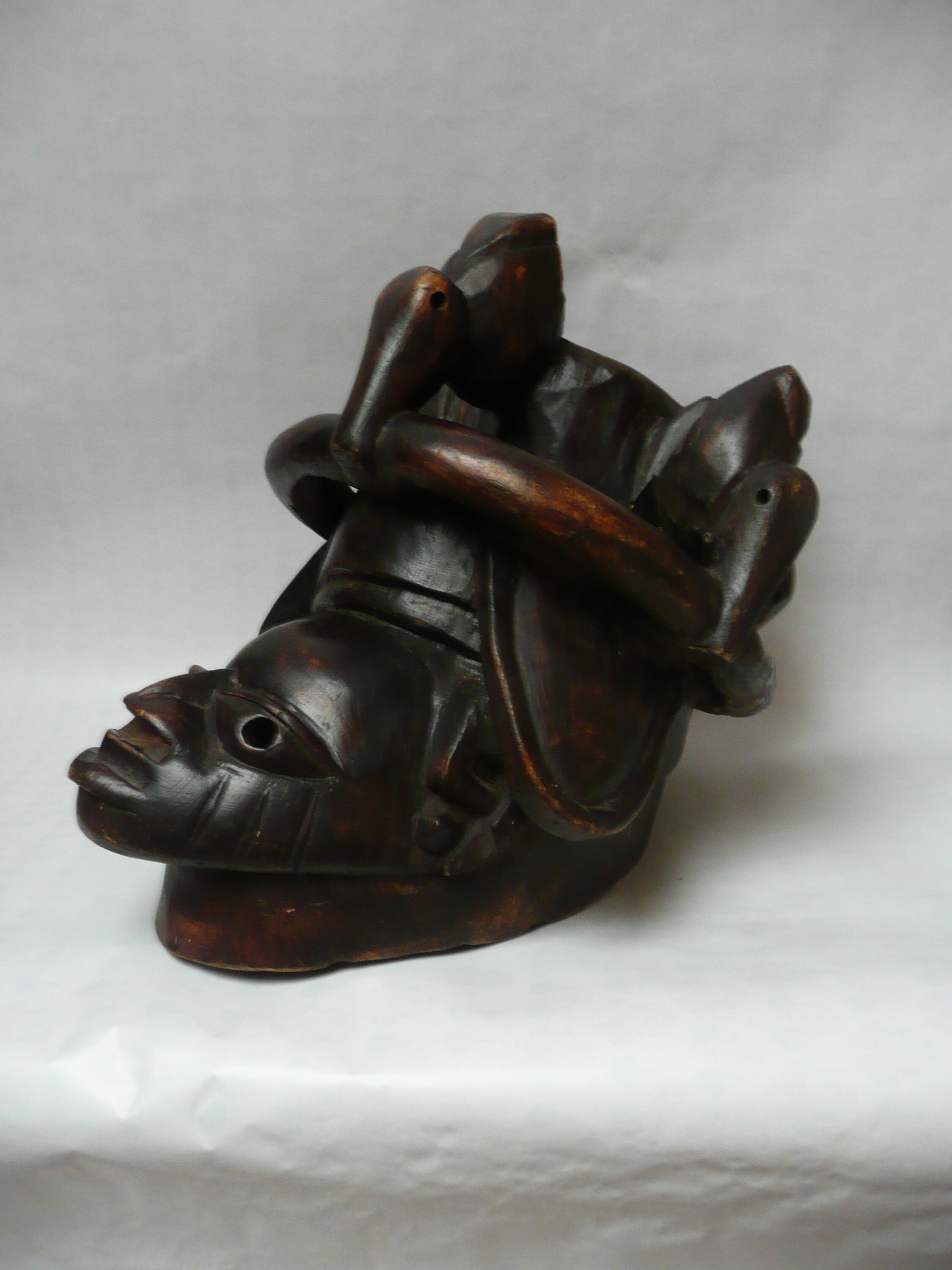 Vintage African Yoruba Gelede Helmet Type Mask Dedicated to Iya Nla ...