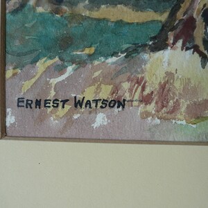 Original Vintage Watercolors Painting English Pastoral by Ernest W ...