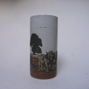 Vintage British Studio Pottery Vase by Alan Wallis Ceramics Farming ...