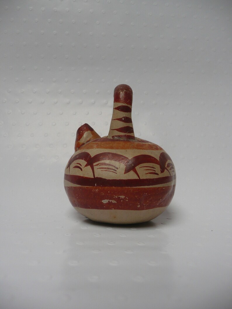 Vintage Mexican Miniature Hand Painted Red Clay Pottery - Etsy