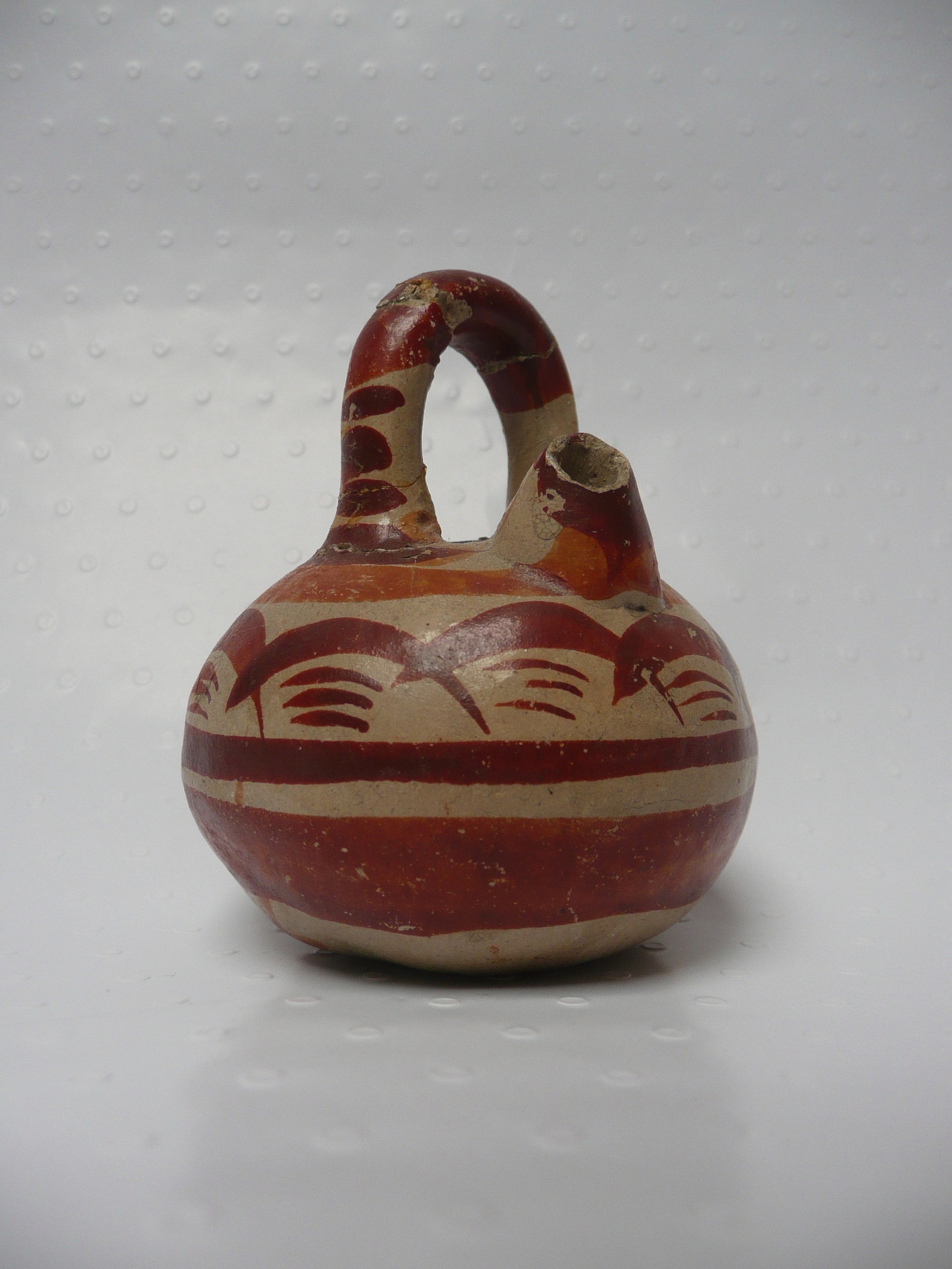 Vintage Mexican Miniature Hand Painted Red Clay Pottery - Etsy