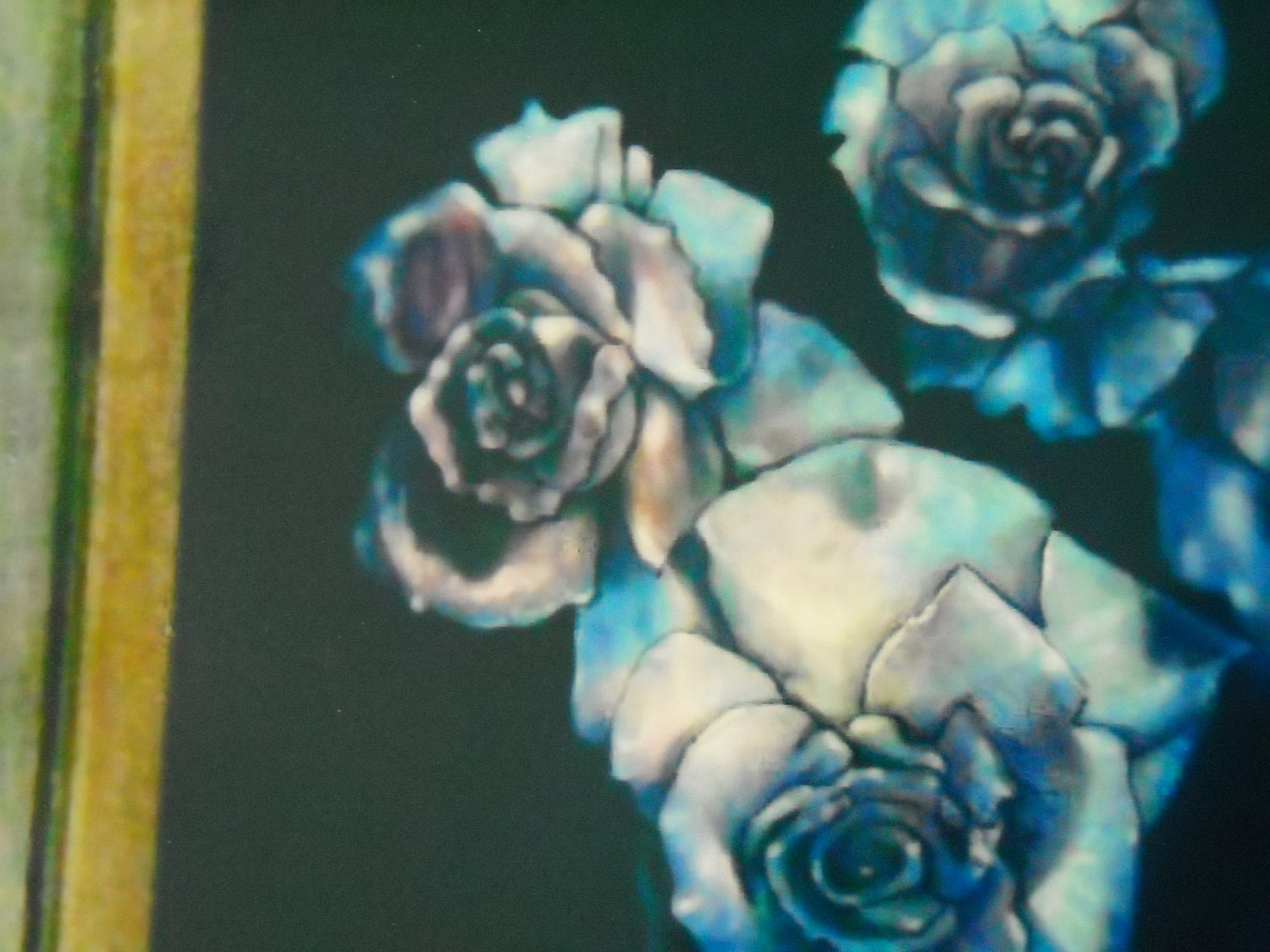 Midnight Roses Colored Pencil Print - Etsy