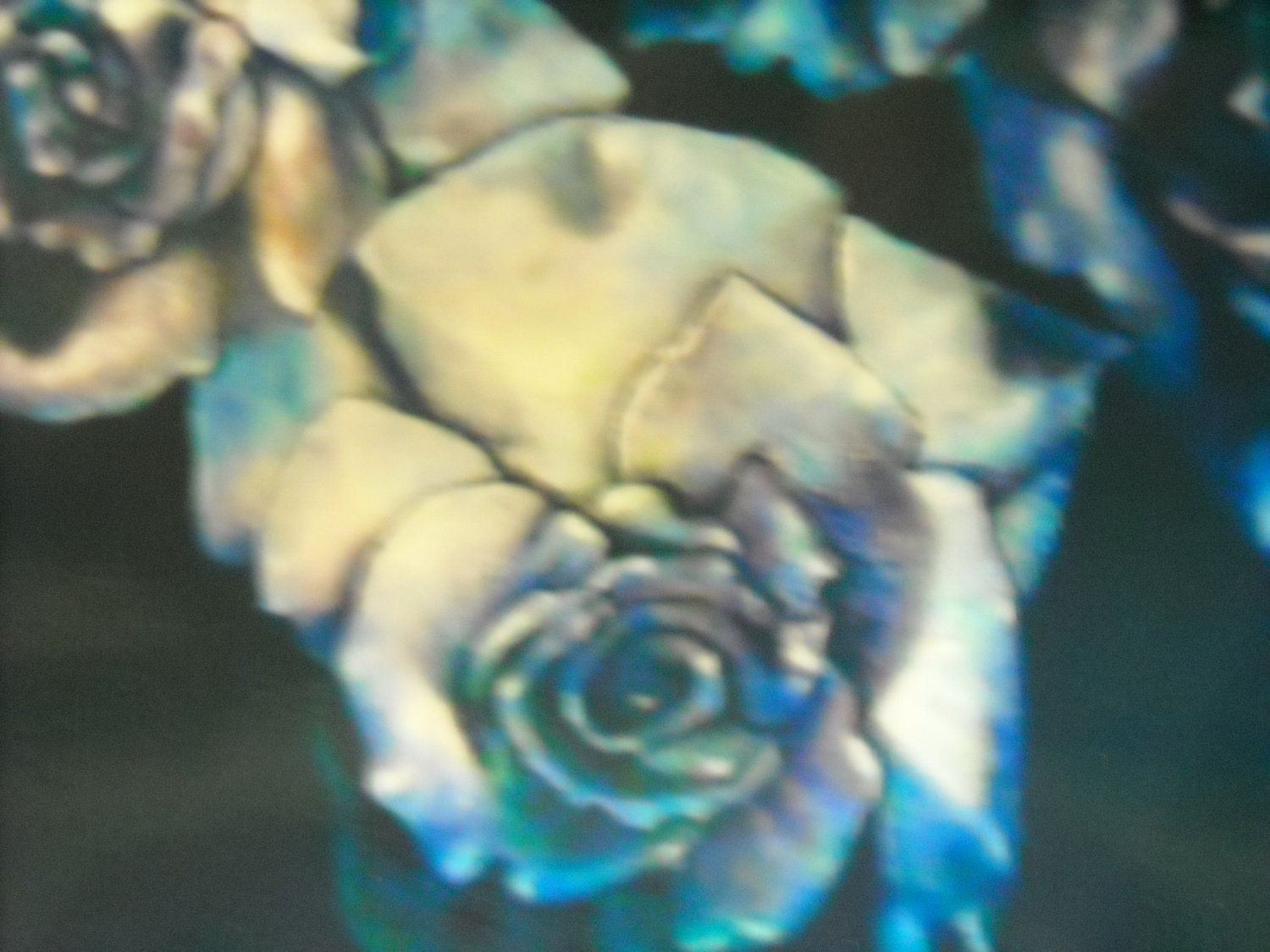 Midnight Roses Colored Pencil Print - Etsy