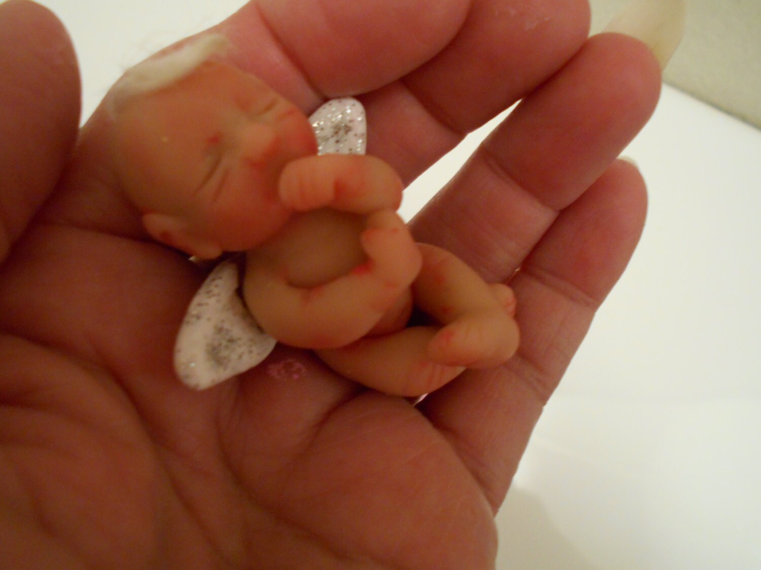 Ooak Art Pure Sculpt Memorial Angel Clay Baby. - Etsy