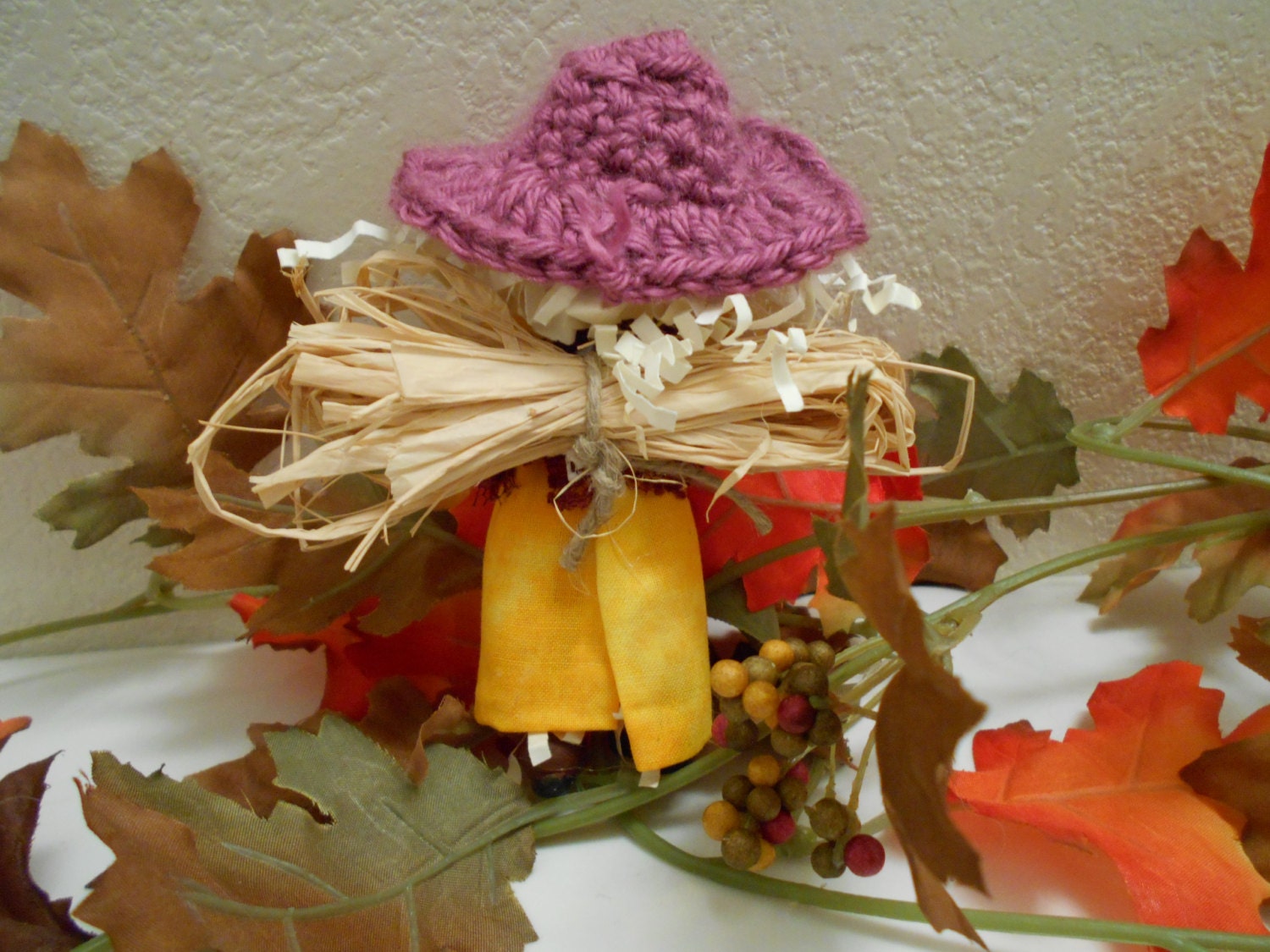 Ooak Art Scarecrow Autumn Harvest Angel Doll. - Etsy