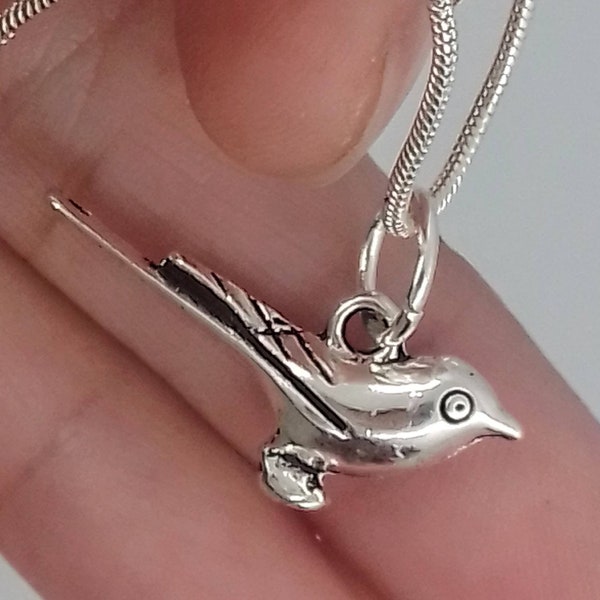 Silver Bird Necklace - Etsy