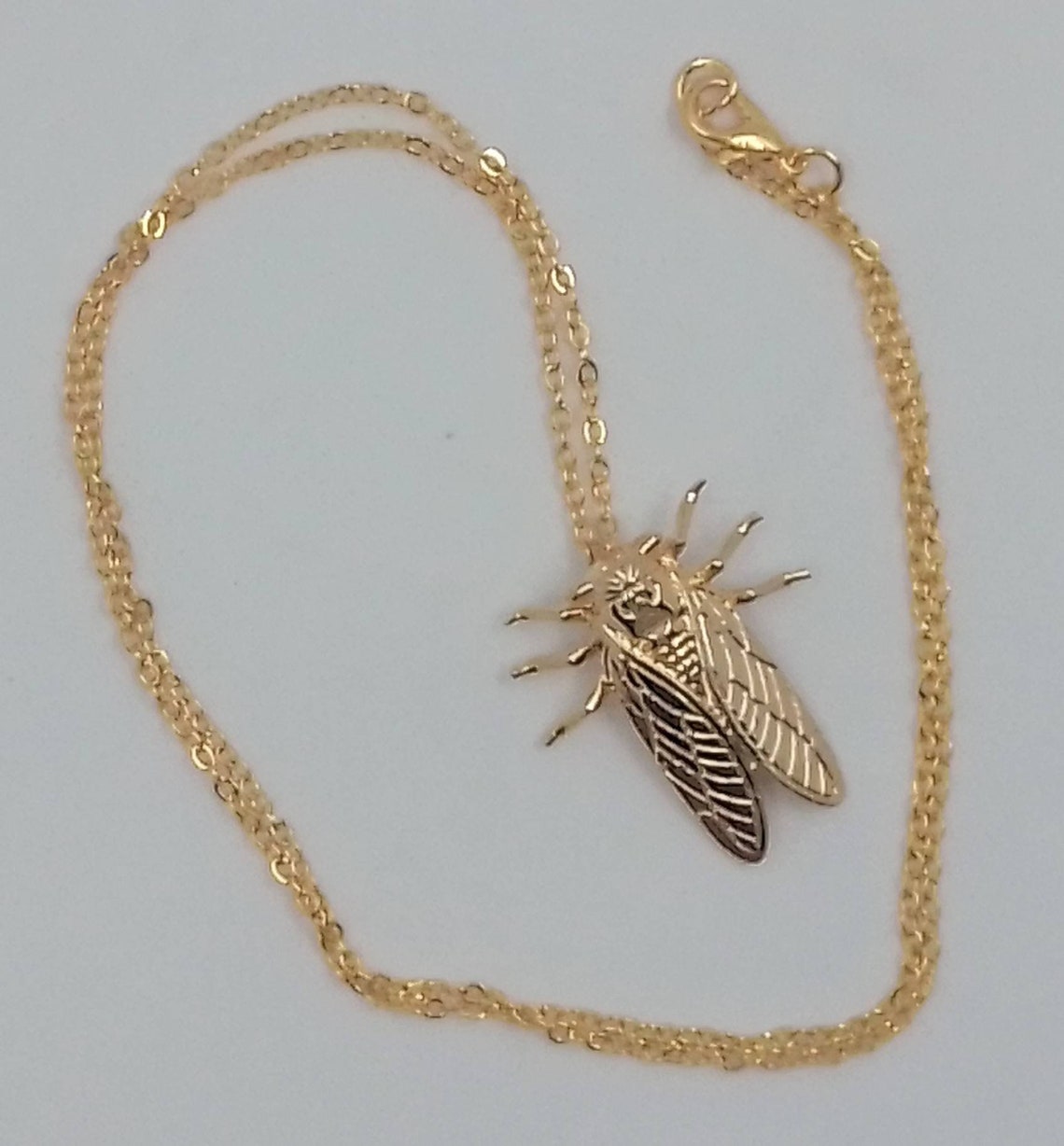 Cicada Necklace Cicada Pendant Gold Cicada Necklace Gold - Etsy