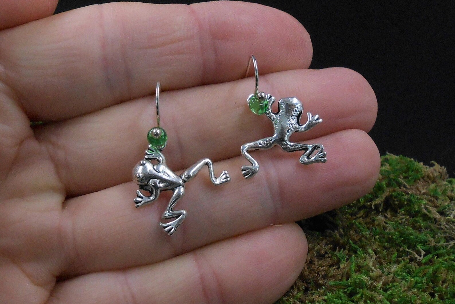 Tree Frog Earrings Frog Earrings Pewter Frog Earrings | Etsy
