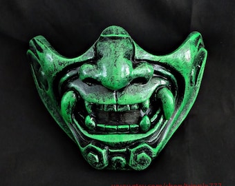 Half Cover Knight Samurai Mask Airsoft Mask Halloween | Etsy