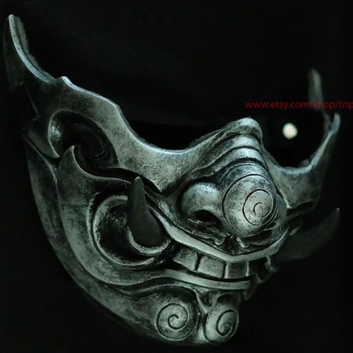 Half Knight Warrior Samurai Mask BB Gun Airsoft Mask | Etsy