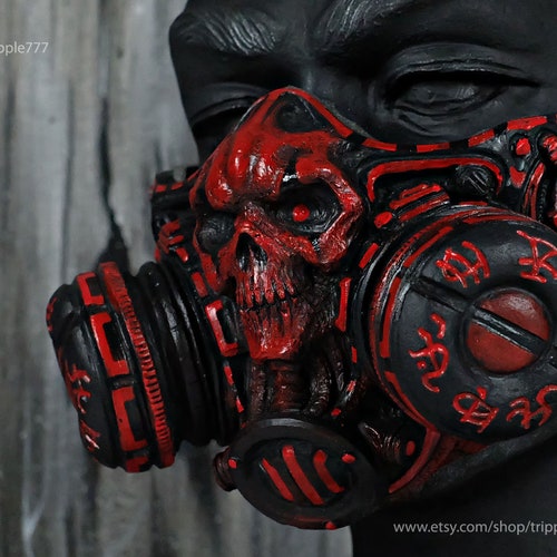 Skull Skeleton Motorcycle Mask for Rider Paintball Airsoft Gun | Etsy