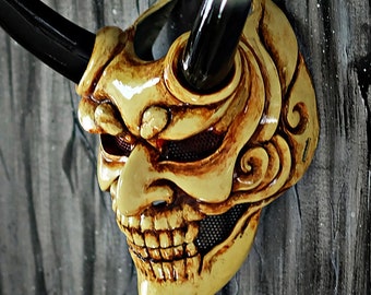 Devil Samurai Airsoft Mask BB Gun Oni Hannya Halloween | Etsy Canada