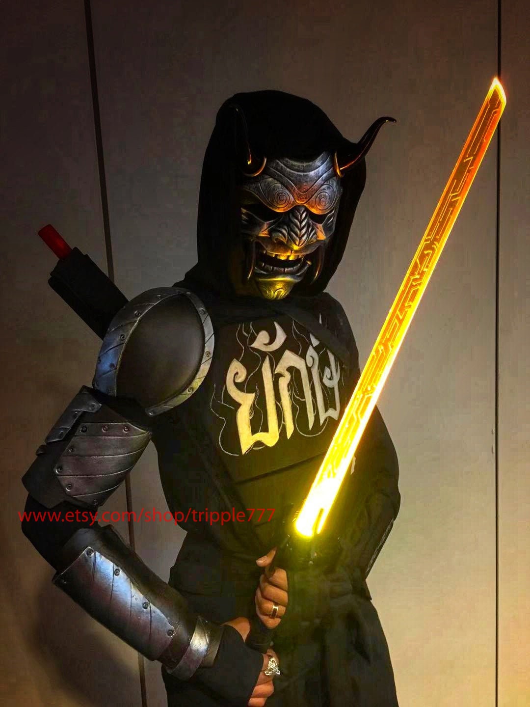Samurai Assassin Demon Oni BB Gun Airsoft Mask, Halloween Costume ...