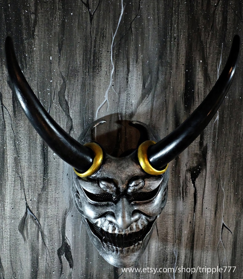 Devil Samurai Demon Oni BB Gun Airsoft Mask Halloween Costume - Etsy