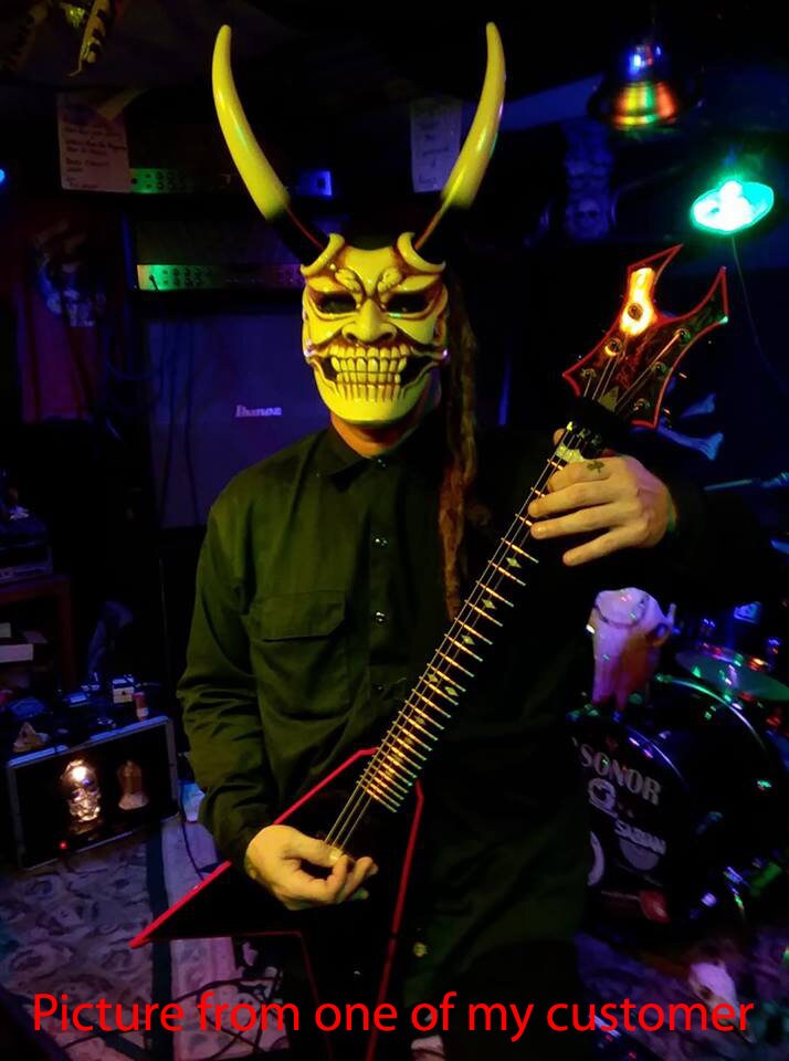 Devil Samurai Airsoft Mask BB Gun Oni Hannya Halloween - Etsy Canada