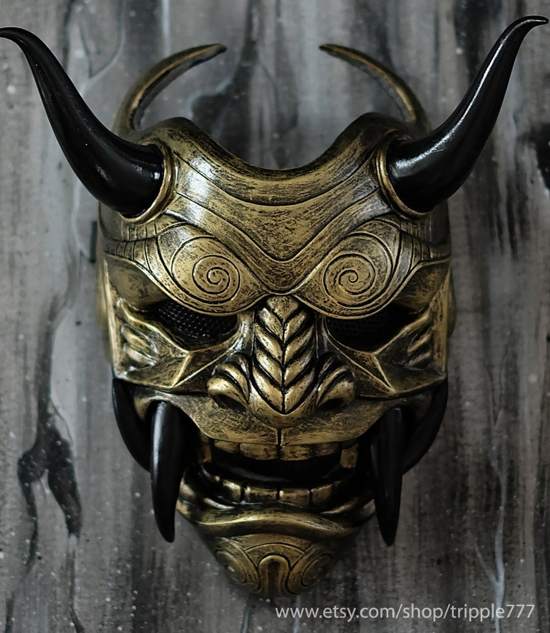 Samurai Assassin Demon Oni BB Gun Airsoft Mask, Halloween Costume ...