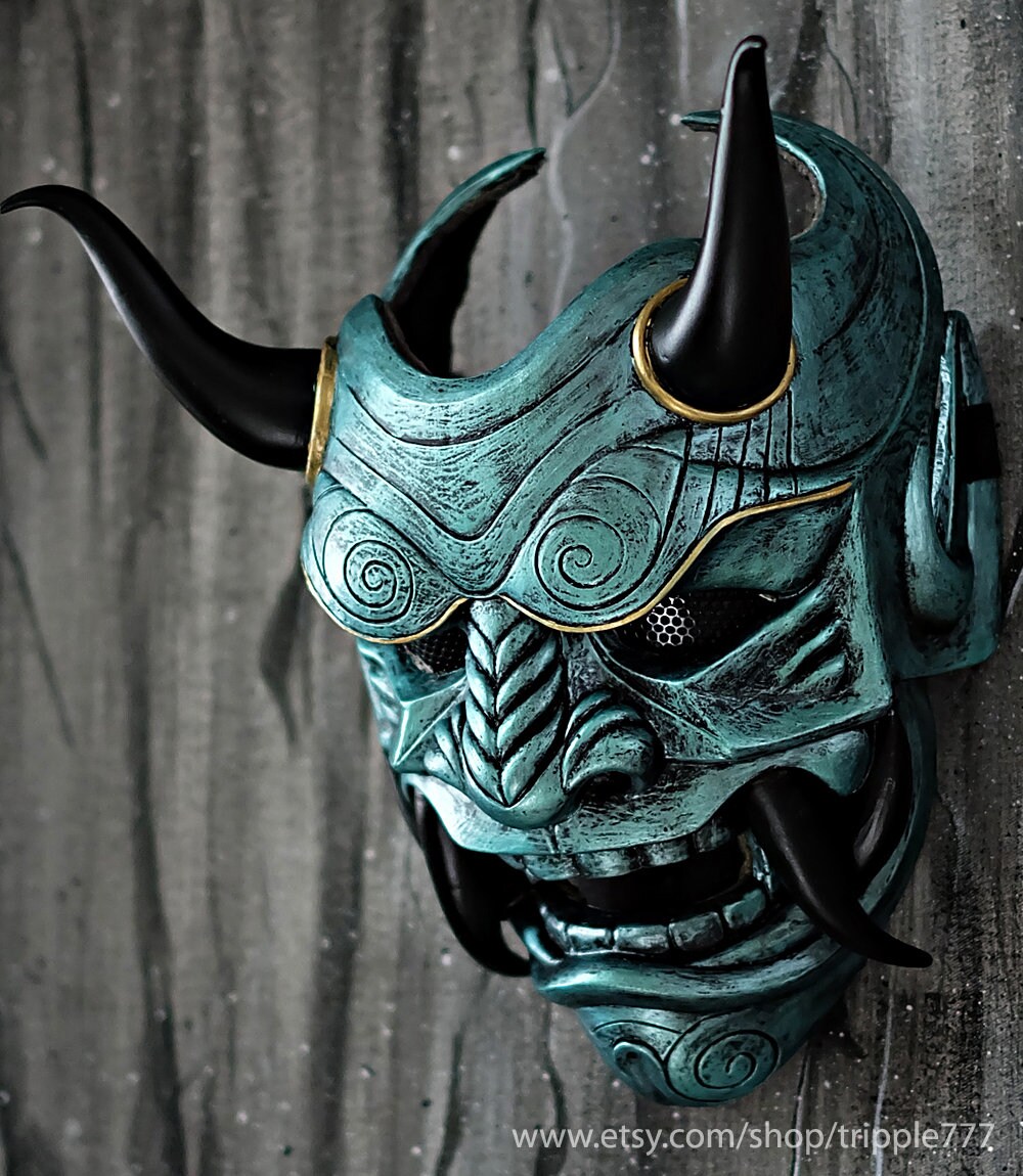 Samurai Assassin Demon Oni BB Gun Airsoft Mask Halloween | Etsy