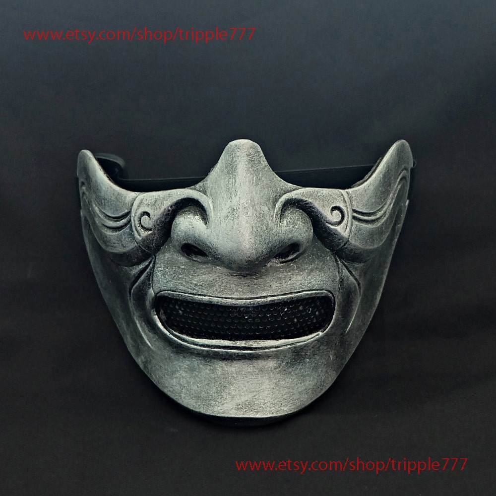 Half Knight Warrior Samurai Mask BB Gun Airsoft Mask - Etsy UK