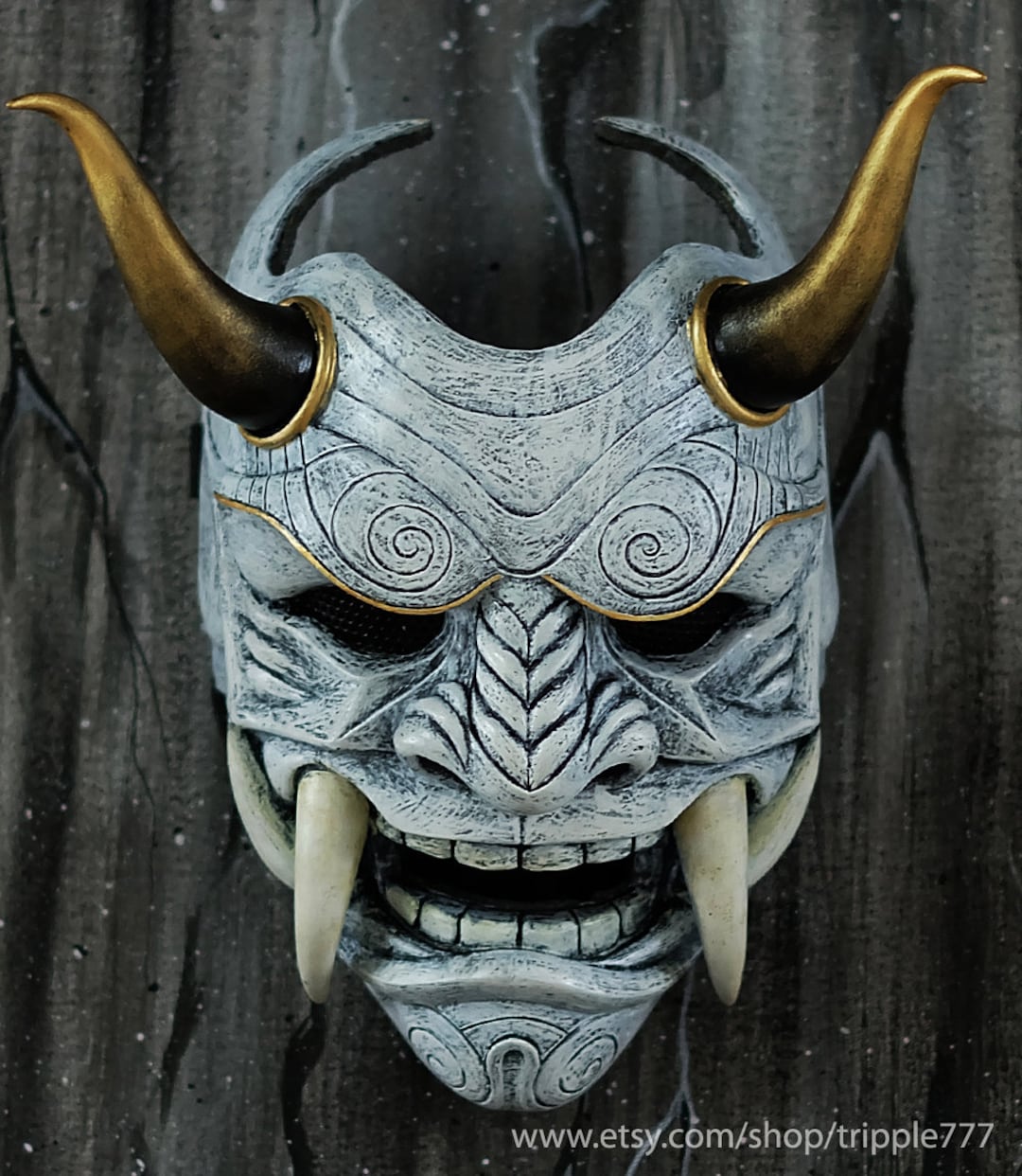 Samurai Assassin Demon Oni BB Gun Airsoft Mask, Halloween Costume ...