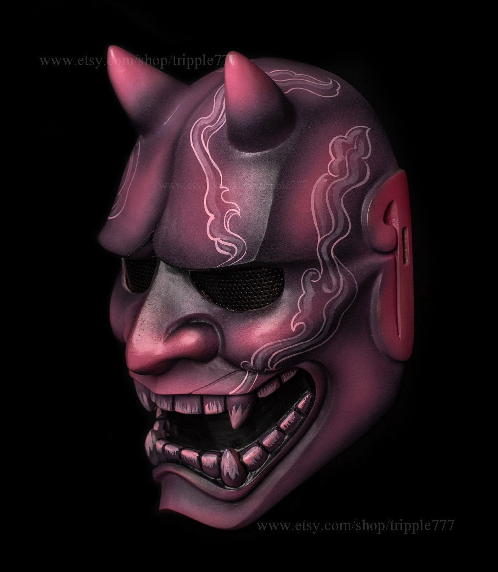 Japanese Hannya Mask Airsoft BB Gun Samurai Oni Kabuki Noh - Etsy