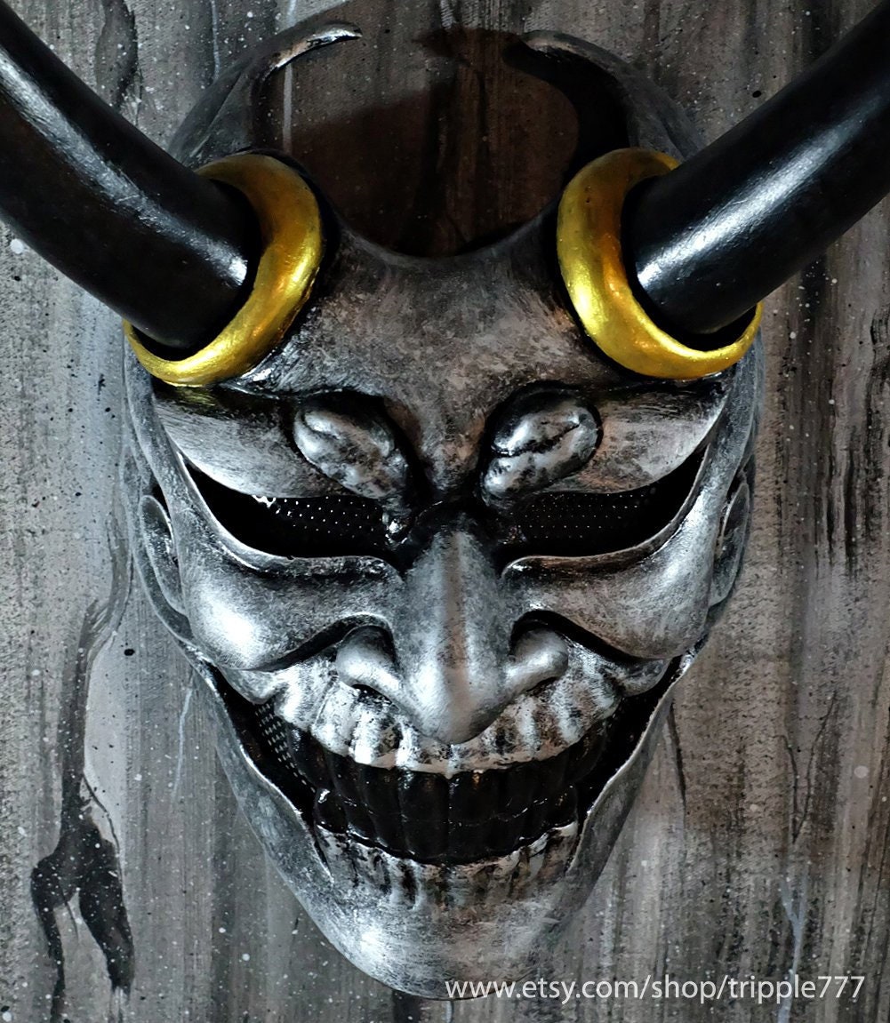 Devil Samurai Demon Oni BB Gun Airsoft Mask Halloween Costume | Etsy