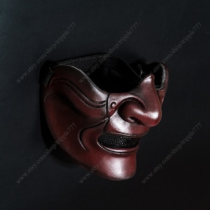 Half Cover Knight Samurai Mask, Airsoft Mask, Halloween Costume Cosplay ...