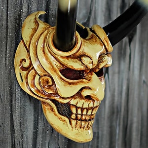 Devil Samurai Airsoft Mask BB Gun, Oni Hannya Halloween Costume Demon ...