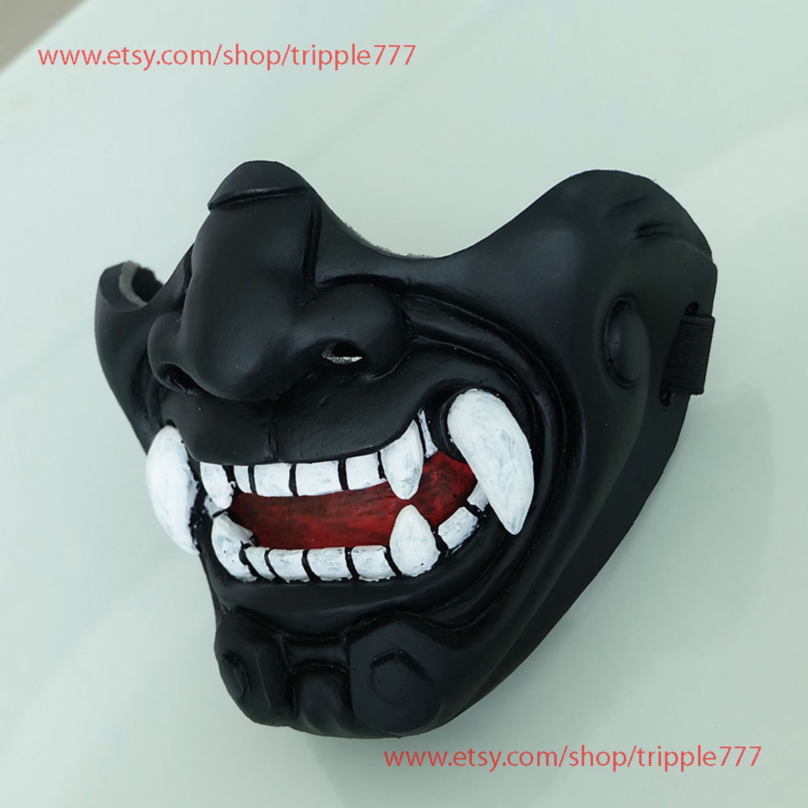 Half Cover Knight Samurai Mask, Airsoft Mask, Halloween Costume Cosplay ...