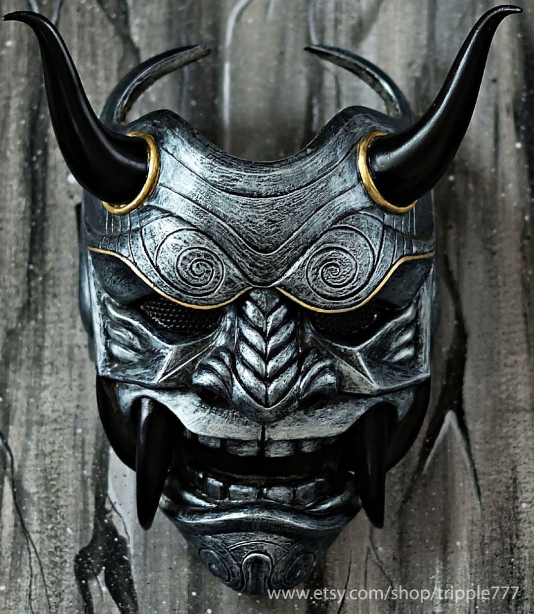 Samurai Assassin Demon Oni BB Gun Airsoft Mask, Halloween Costume ...