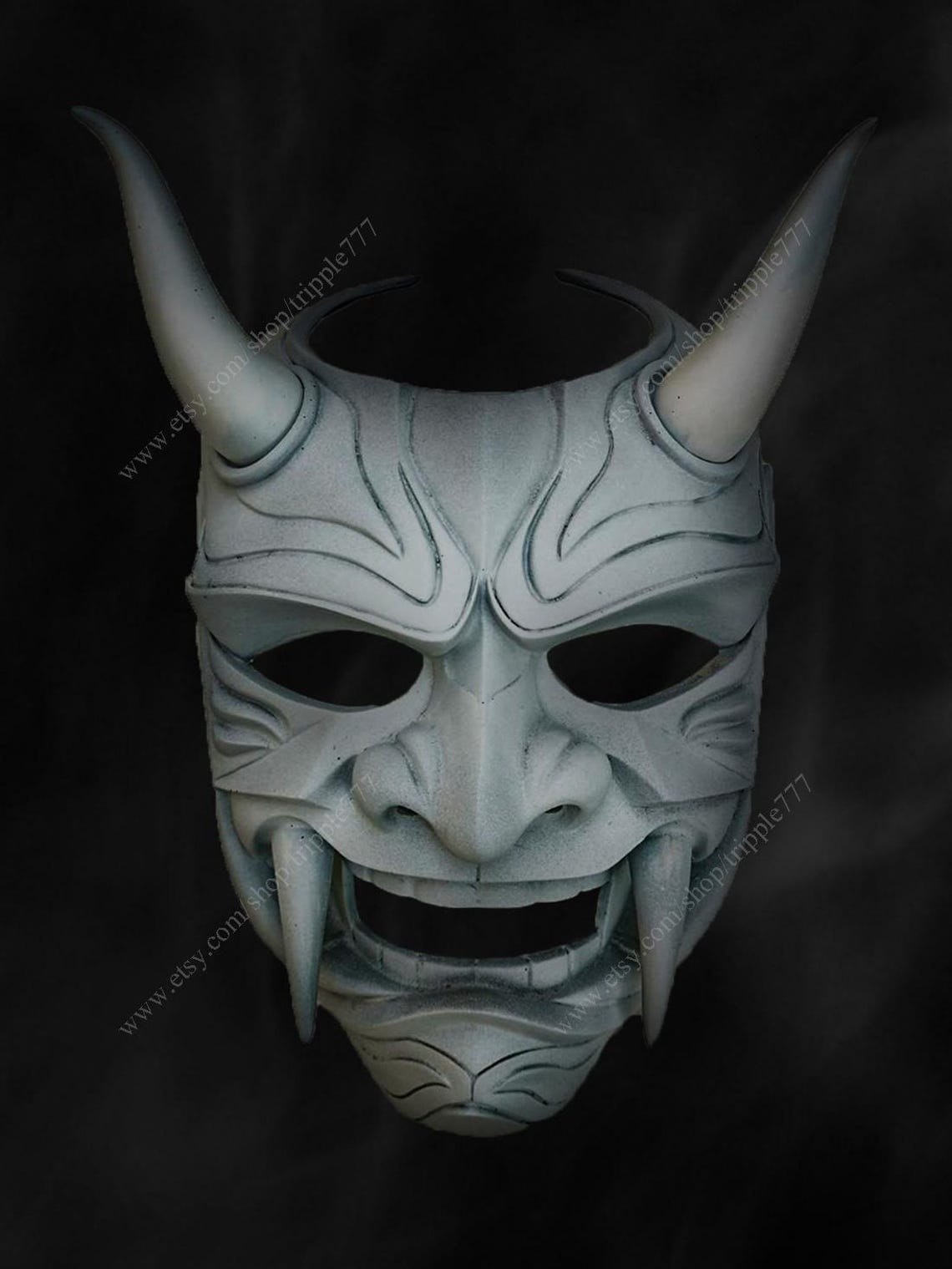 Samurai Oni Airsoft Mask, Halloween Costume BB Gun Assassin Demon ...