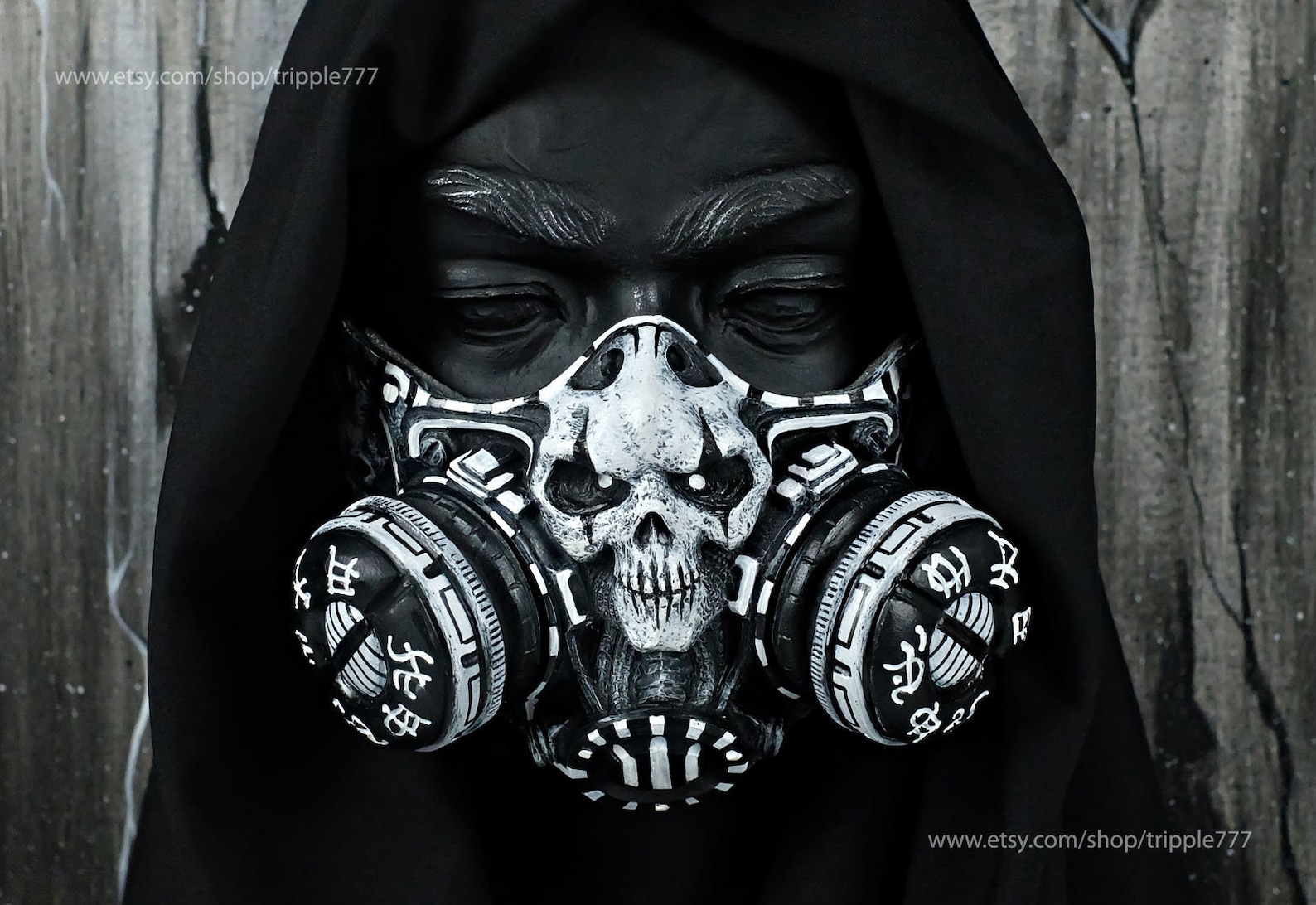 Cyberpunk Steampunk Motorcycle Rider Mask Halloween Costume Gas Cosplay ...