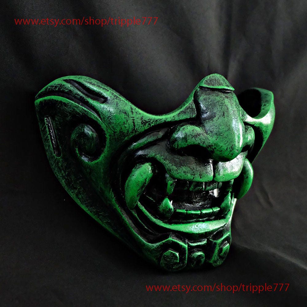 Half Cover Knight Samurai Mask Airsoft Mask Halloween - Etsy Australia